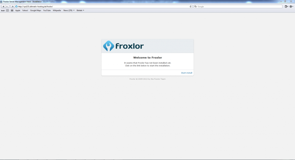 froxlor_install_1 - Maffert.net
